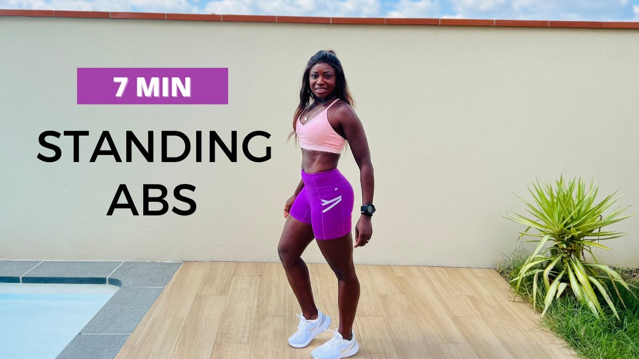 7 Min STANDING ABS Workout No Equipment [BEGINNERS to ADVANCED] | Fit ...