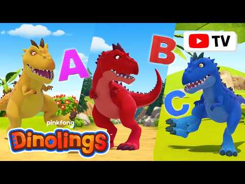 [TV for Kids] Learn Colors and ABCs | Easy Play & Learn for Kids | Dinolings Official