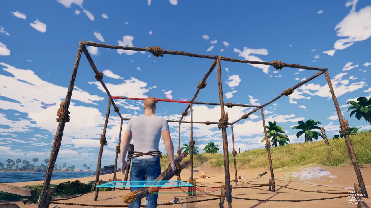 Survisland - How to Build a Leaf Hut - YouTube