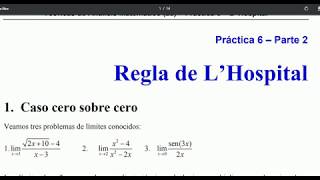Todo sobre la Regla de L'Hospital | Doovi