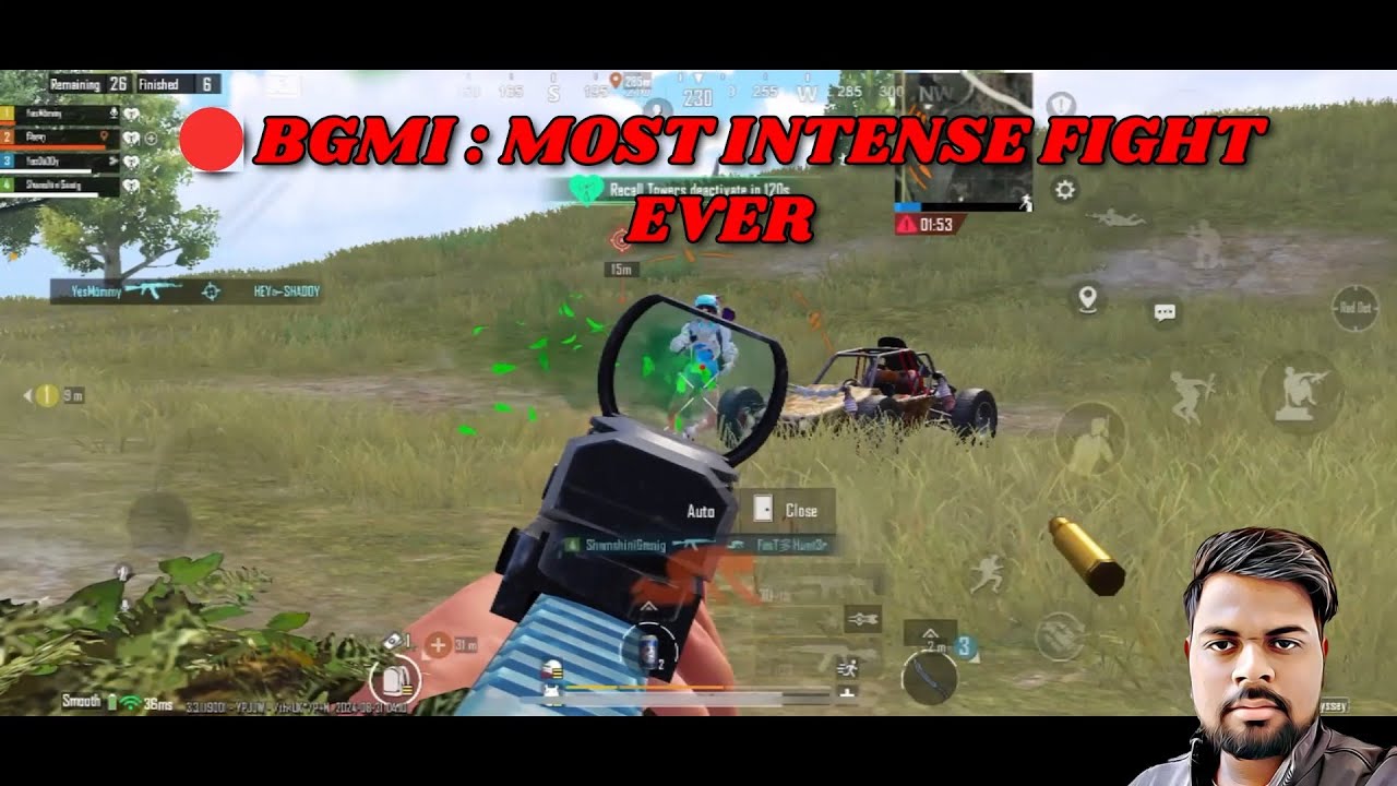 🔴BGMI :MOST INTENSE FIGHT EVER / SHAMSHINI GAMING 1/8924 /#pubg #bgmi ...