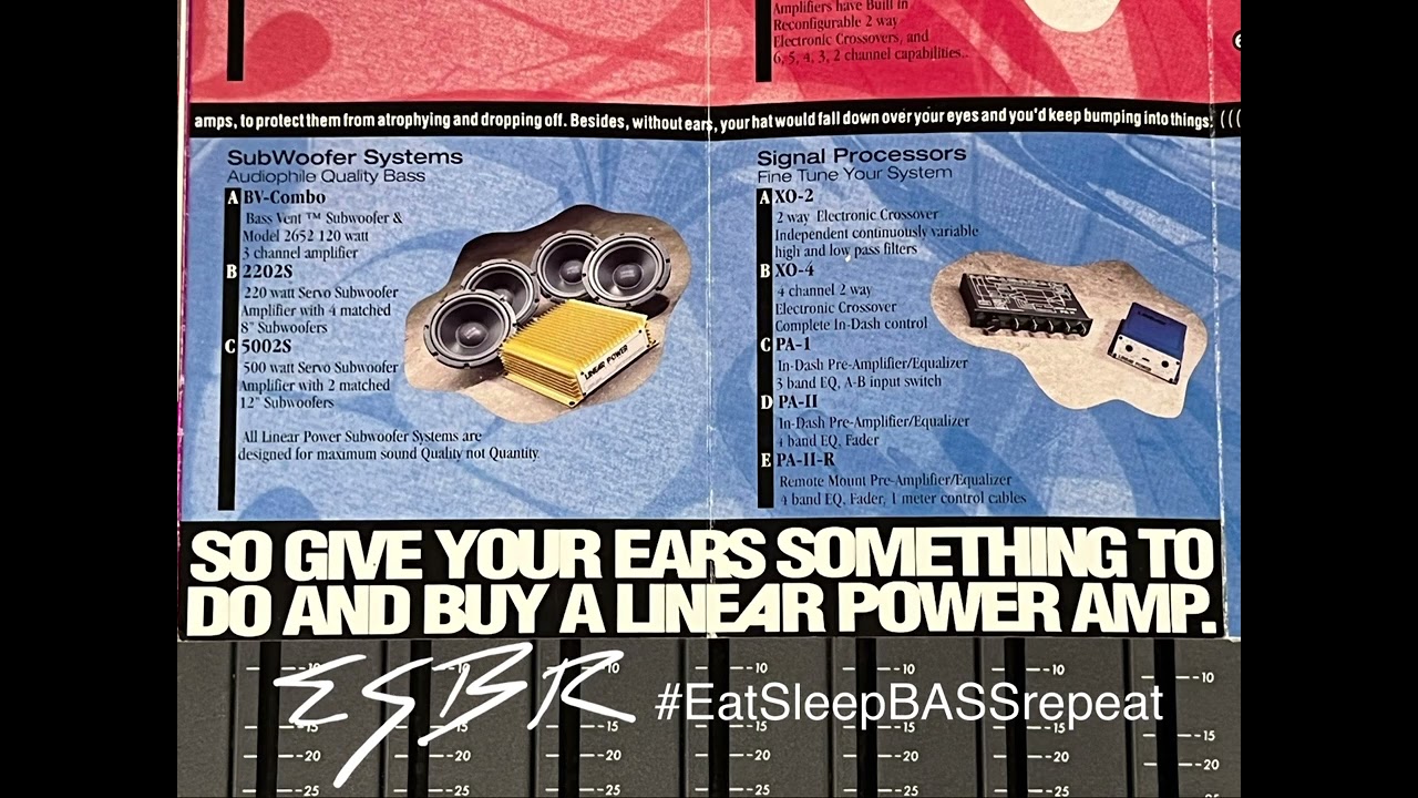 1990’s Linear Power Car Audio Brochure, Auburn Ca Made in USA hand ...