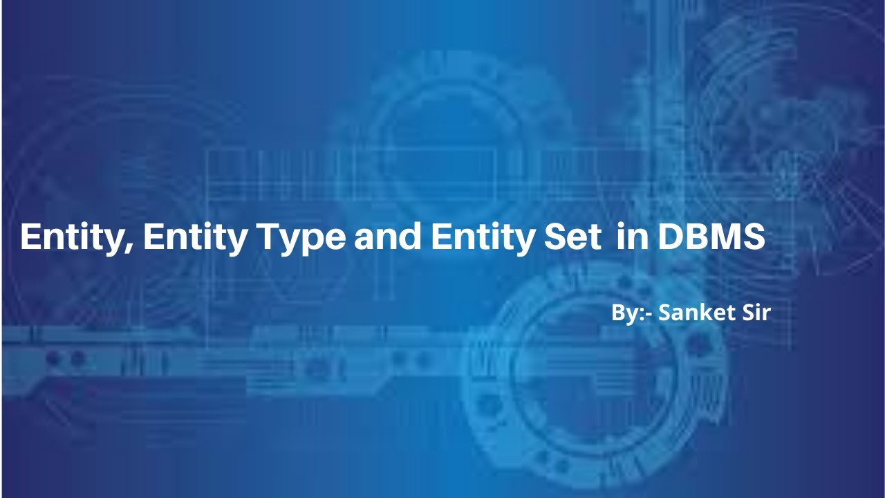 Entity, Types of Entity in ER Diagram - YouTube