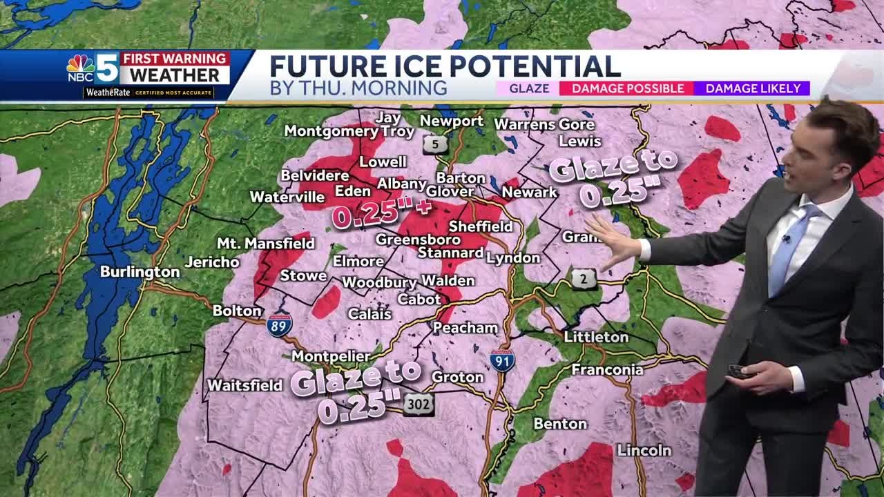 Icy for some early Thursday, then warming up in Vermont (04-02-25 ...