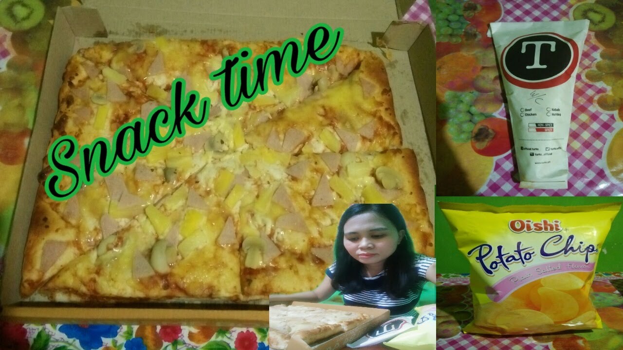 Makabusog na Snacktime Pizza, Shawarma, Potato chips + Chikahan - YouTube