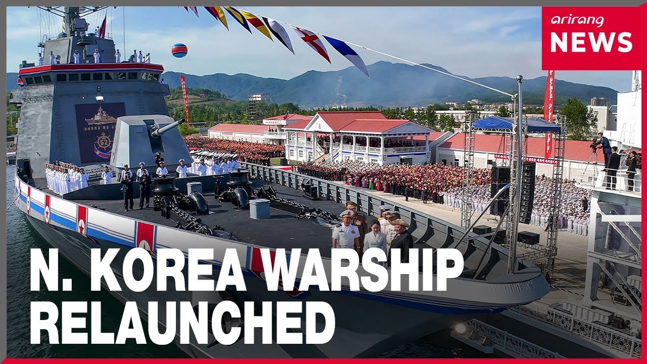 N. Korea relaunches warship weeks after failed debut - YouTube