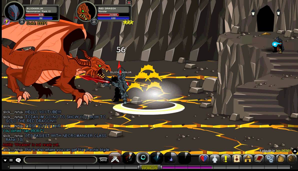 AQW: Red Dragon Solo - YouTube