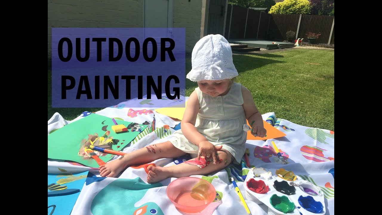 OUTDOOR PAINTING | SUMMER ACTIVITIES - YouTube