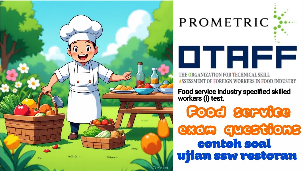 food service exam questions tokutei ginou || soal ujian ssw restoran ...