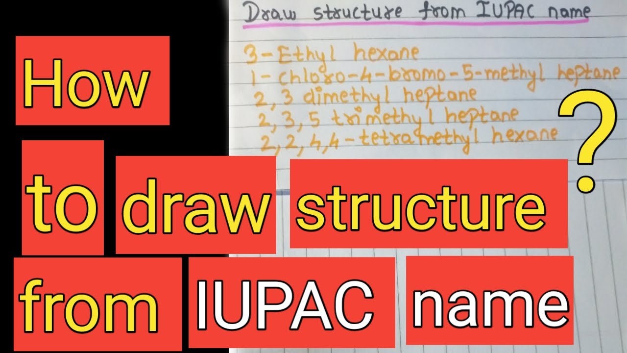 How to draw structure from IUPAC name | Science ka jugad - YouTube