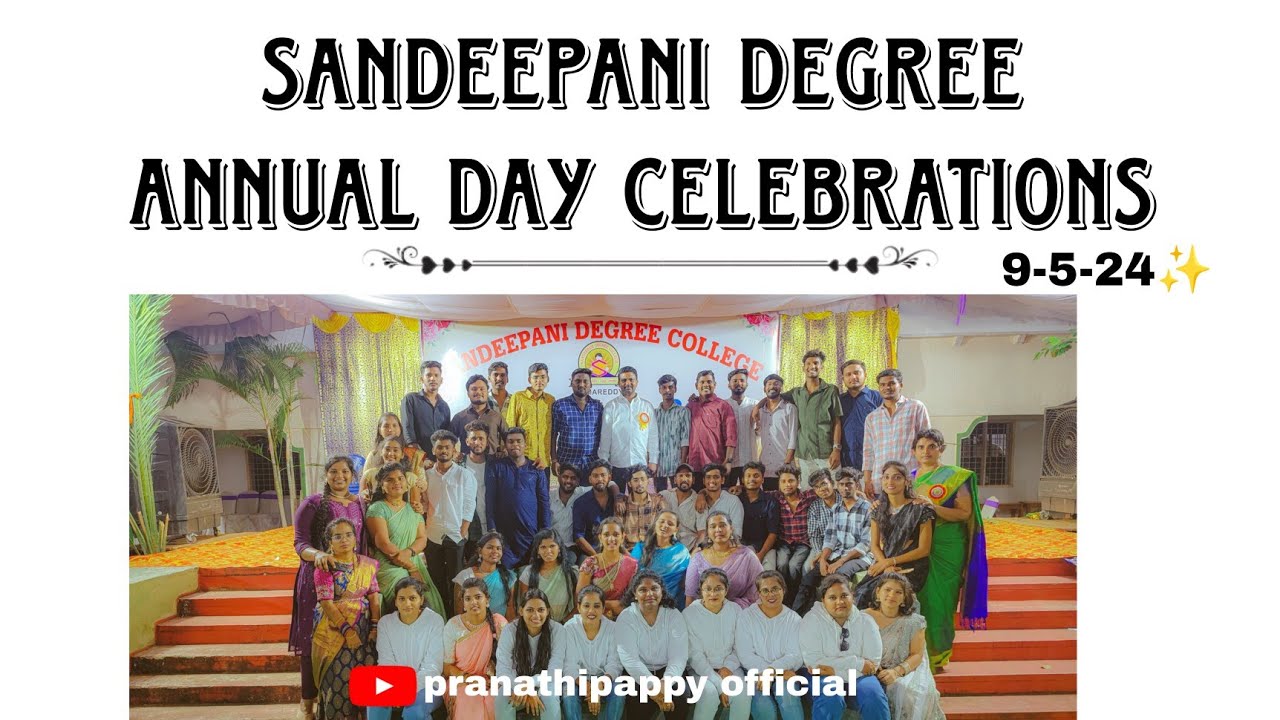 Sandeepani degree college annual day celebrations ️🤩||Sandeepani degree ...