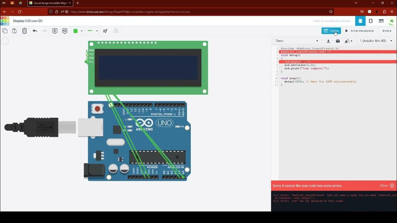 Arduino 09 - display con i2c - YouTube