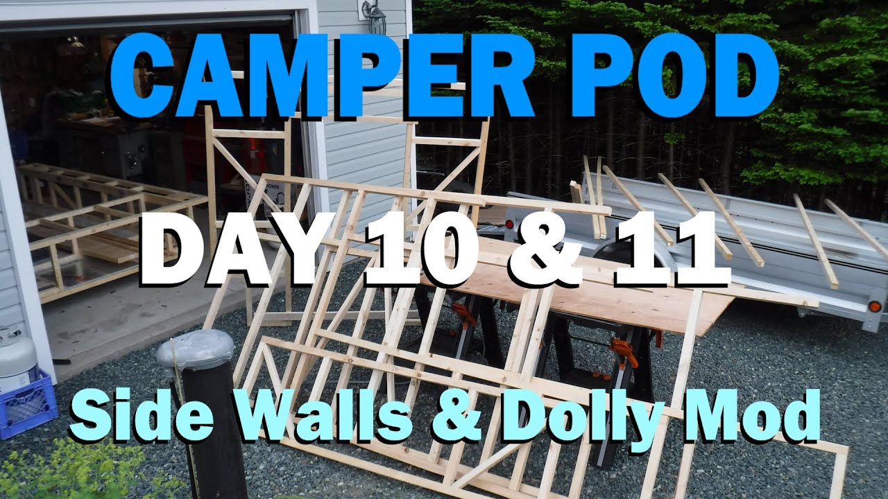 Building a Full Height Teardrop Camper Pod with Bathroom - Day 10 & 11 ...