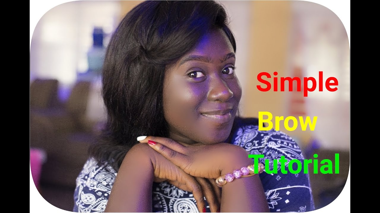 Simple eyebrow tutorial - YouTube