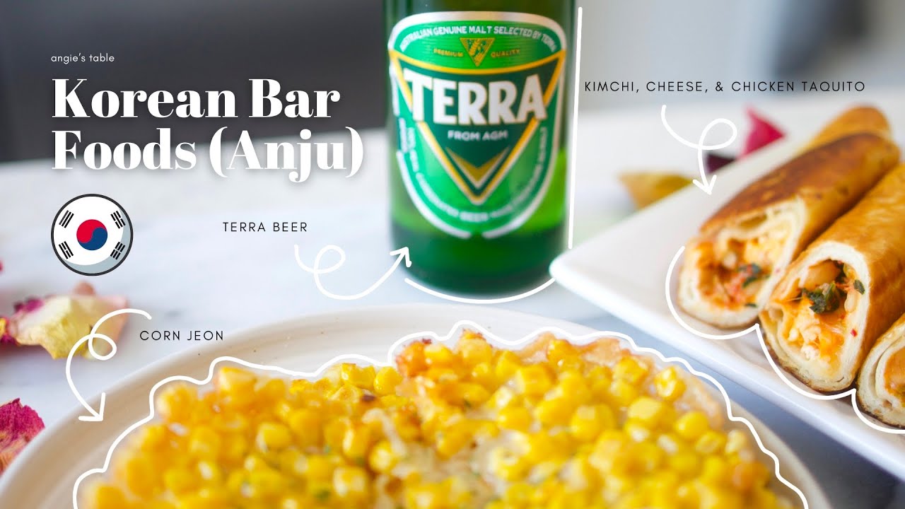 Korean Drinking & Bar Foods // ANJU (Kimchi, Chicken, Cheese Taquitos ...