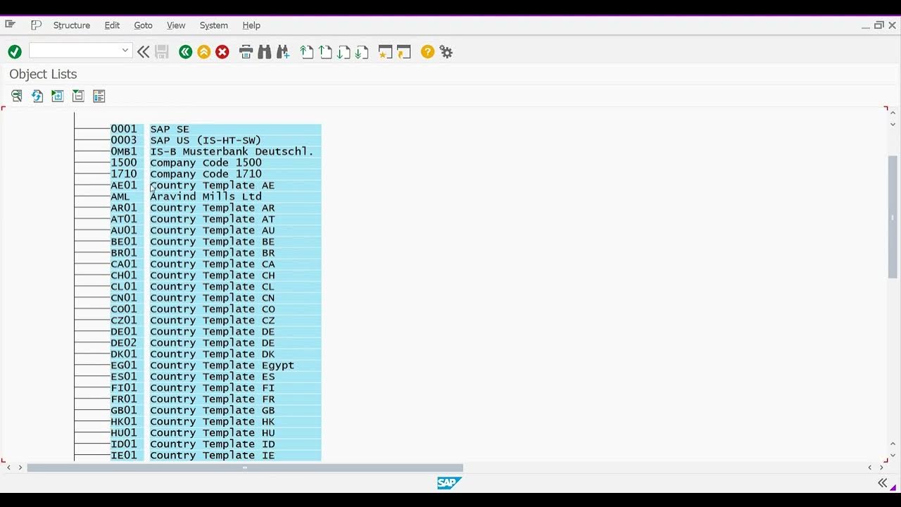 EC01 Hierarchy Overview of Enterprise structure in SAP - YouTube