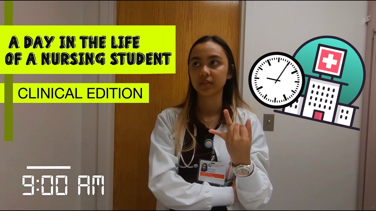 A Day in the Life of a Nursing Student | Clinical Rounds - YouTube
