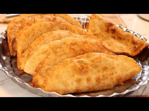      🥟ხრაშუნა ჩებურეკი წვნიანი შიგთავსით /    Crispy Chebureki with Juicy Meat Filling /  🥟Чебуреки