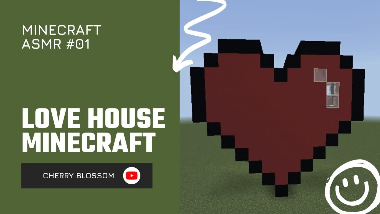 I build a love house in Minecraft ⛏ (with fast + aggressive asmr) - YouTube