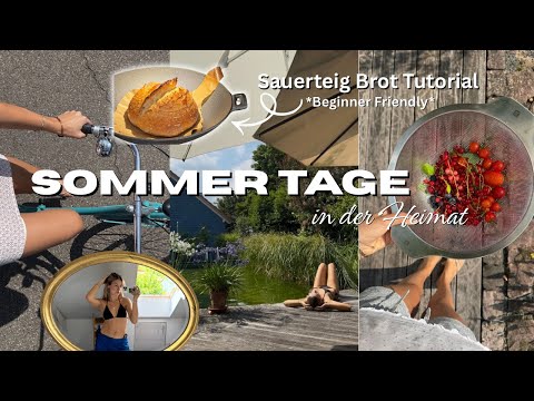 Sommer zu Hause romantisieren - mein Sauerteigbrot Rezept, zurück in Routinen II Marieke Emilia