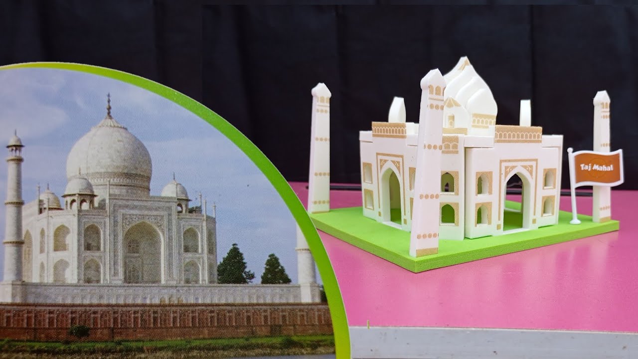Mind-boggling | Model Taj Mahal Foam Material | Diy Taj Mahal Making To ...