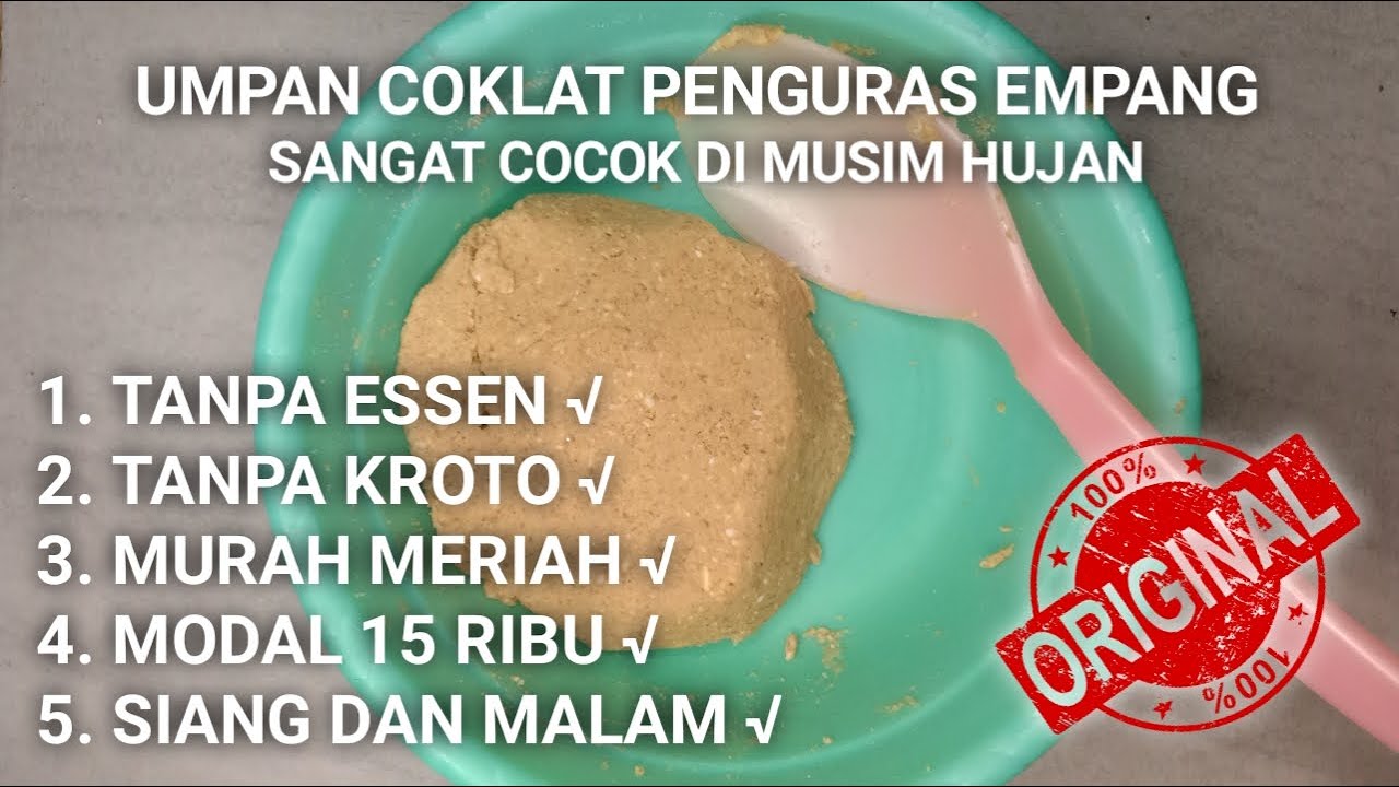 Cara Bikin Umpan ikan Mas Paling Jitu Menggunakan Pelet Jitu Merah ...