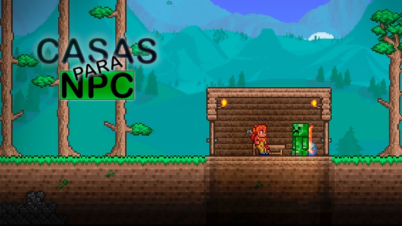 [Passo a Passo] - COMO FAZER CASAS PARA NPCs NO TERRARIA! - YouTube