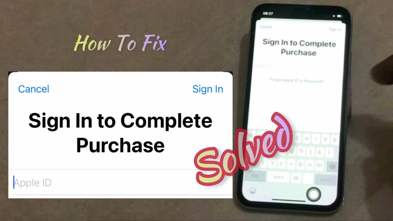App Store Says Sign In To Complete Purchase Error Apple Id on iPhones ...