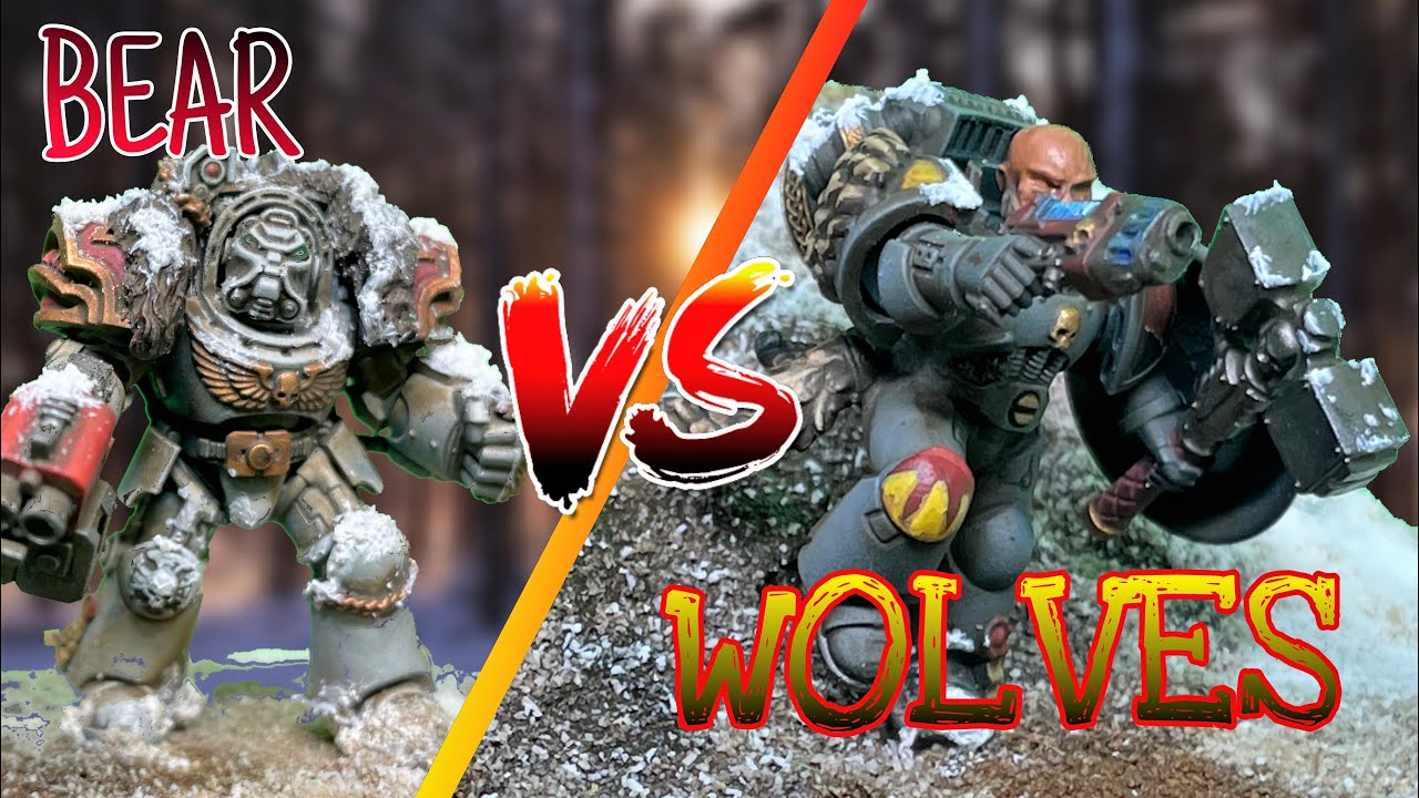SPACE BEARS vs SPACE WOLVES | LORE Battle Diorama - YouTube