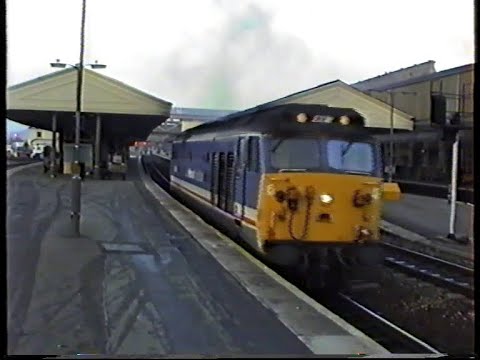 British Rail Network SouthEast 1991-Exeter St Davids with Class 33, 47 ...