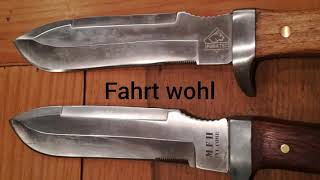 MFH BW Fallschirmspringermesser vs. Puma TEC Outdoormesser vs. Puma Automesser.