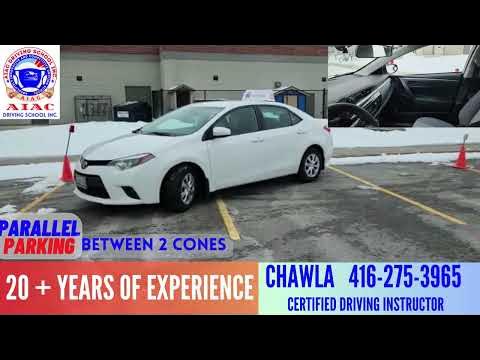 Parallel Parking between 2 Cones - Easy hack - How to Parallel Park with 2 cones - YouTube