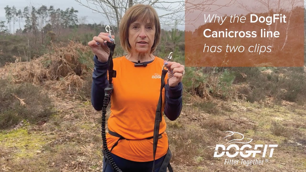 Why does the DogFit Canicross line have two clips? - YouTube