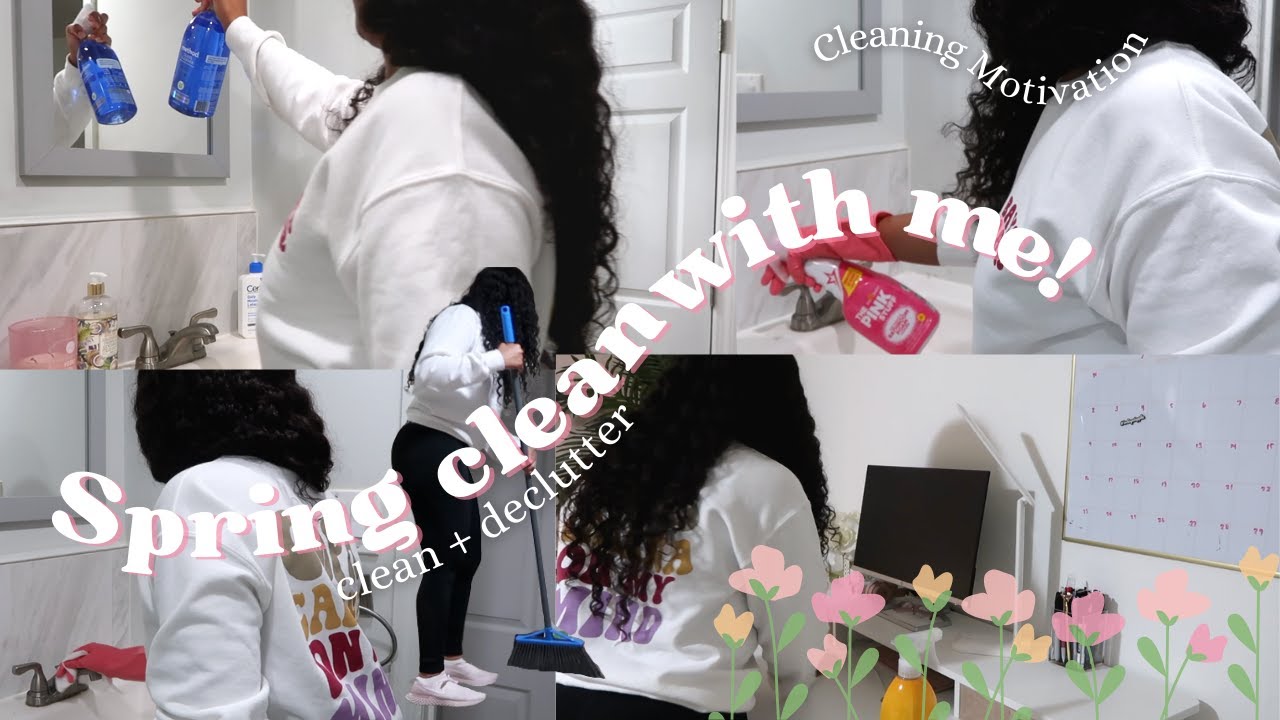 SPRING CLEAN WITH ME | decluttering, DIY organization hacks + tips ...