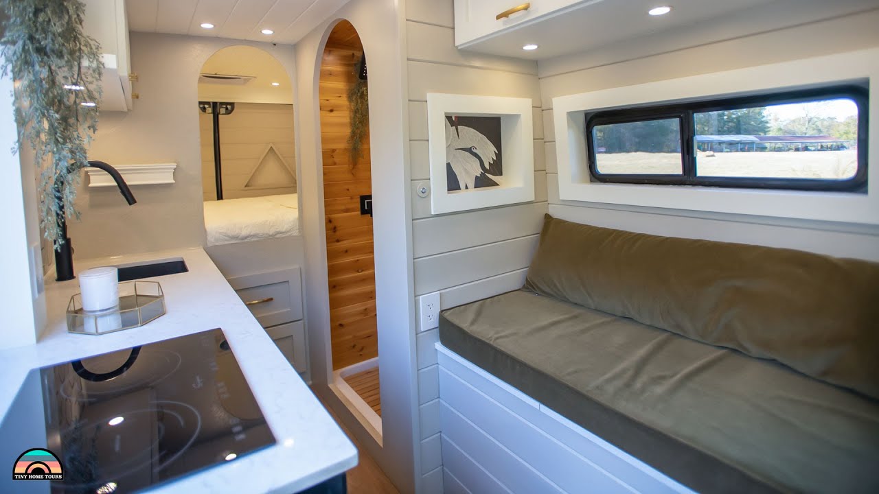 Custom ProMaster Van Build w/ Cedar Bathroom - YouTube