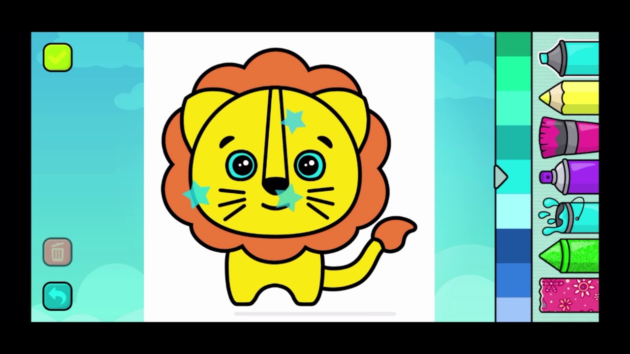 HOW TO COLOR LION | Color Lion Yellow and Orange - YouTube
