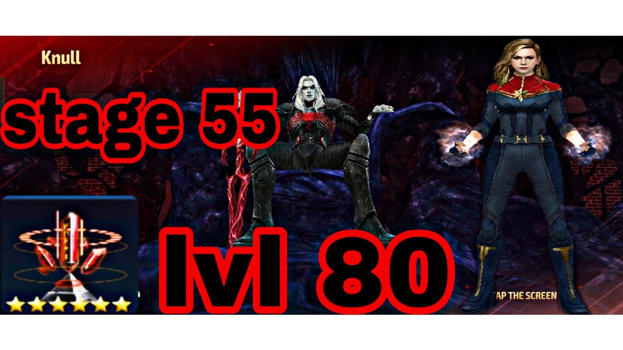 captain marvel level 80 in wbl knull stage 55 mff - YouTube