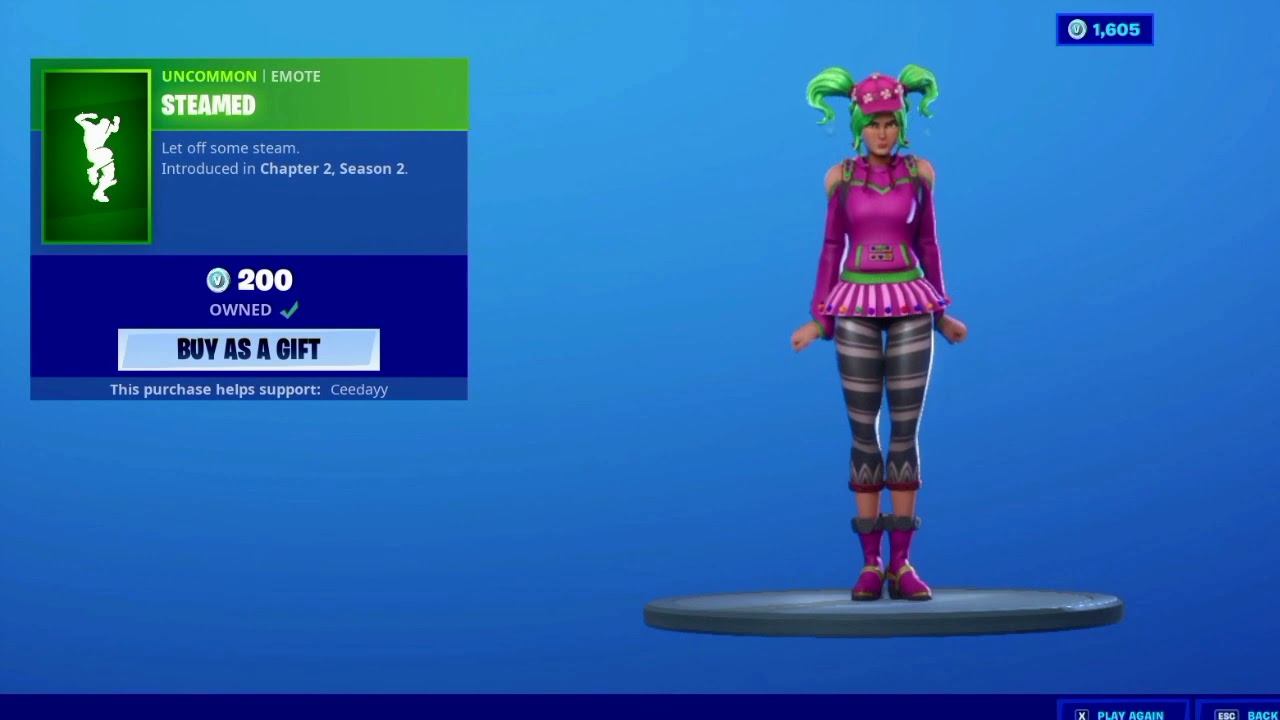 Fortnite - Zoey Performing Steamed with Zoomed In Face (Angry Zoey ...