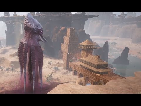Conan Exiles - Bridge Build over a Waterfall (and some Building Tips ...