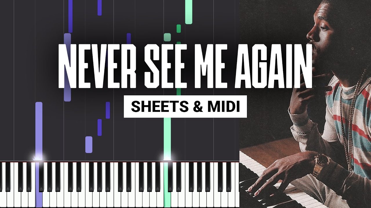 Never See Me Again - Kanye West - Piano Tutorial + MIDI Chords - Chordify