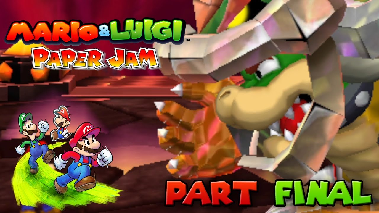 Mario & Luigi: Paper Jam - Part Final - Boss Bowser & Paper Bowser ...