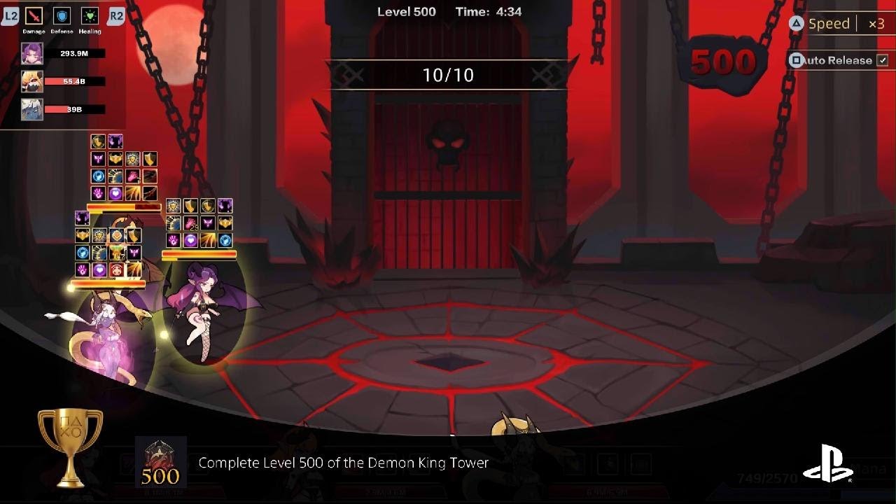 Idle Devils Complete Level 500 of the Demon King Tower (GOLD) - YouTube