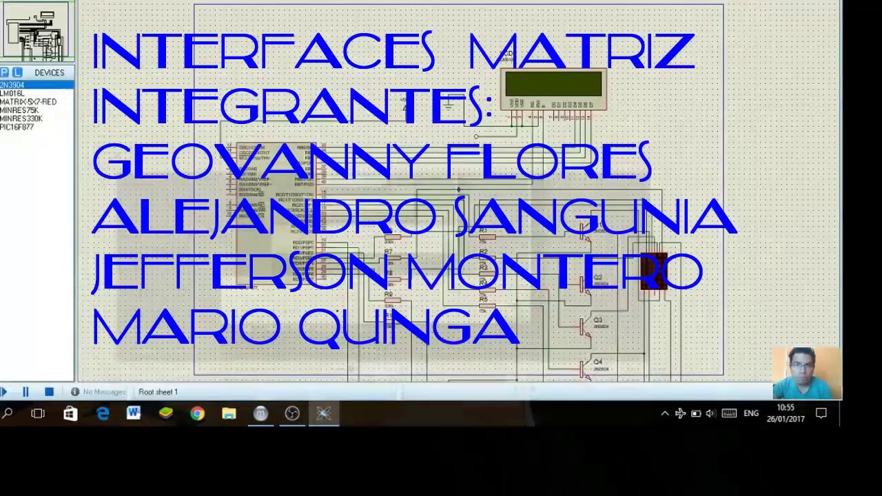 Interfaces Armado de la matriz con lcd - YouTube