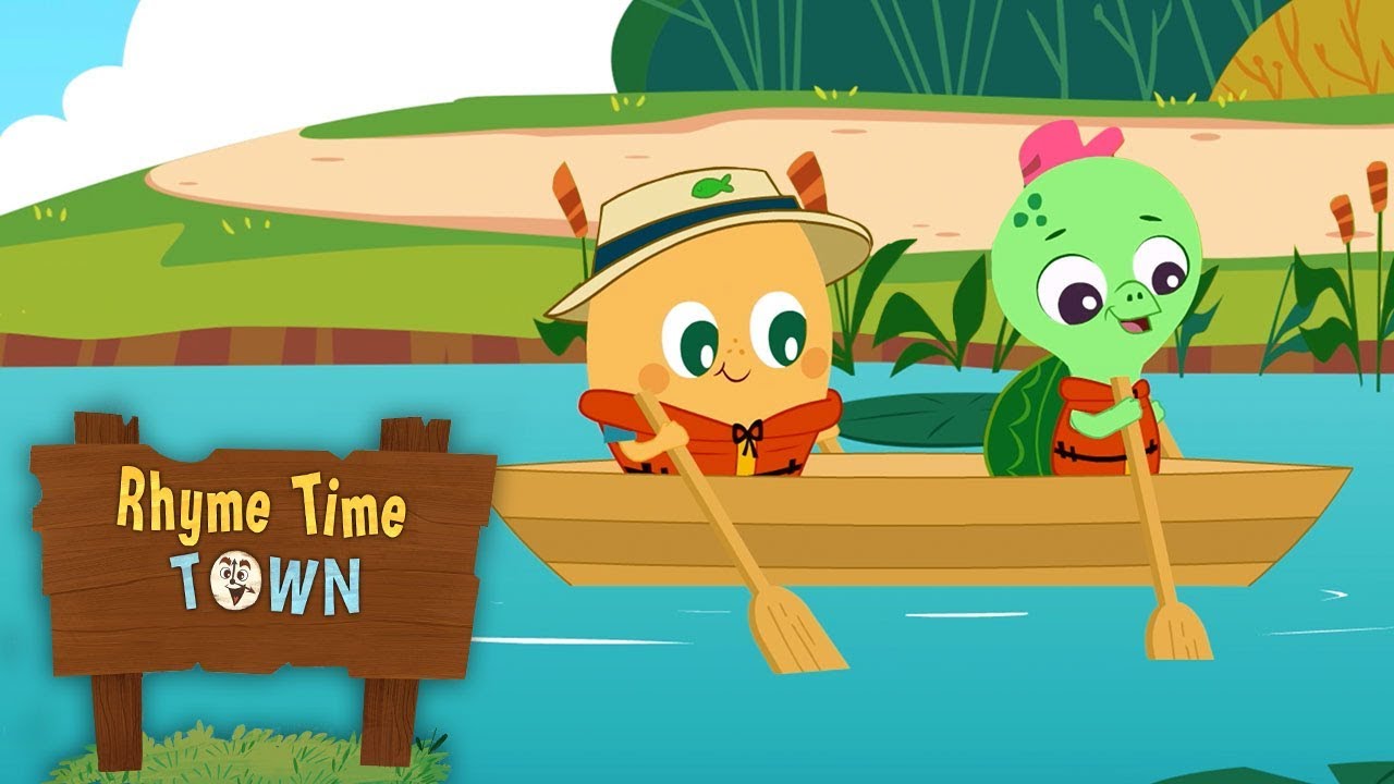 ROW ROW ROW YOUR BOAT | Rhyme Time Town Nursery Rhymes | DreamWorks Jr ...