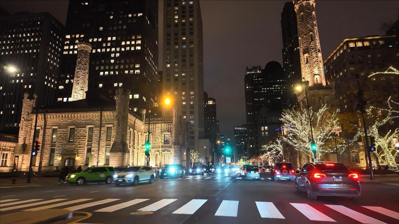 Driving on southbound Michigan Ave and State St in Chicago IL - YouTube