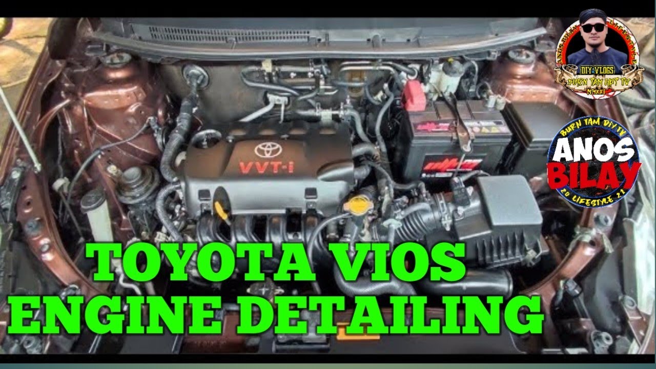 TOYOTA VIOS ENGINE DETAILING | PART OF ENGINE MAINTENANCE - YouTube