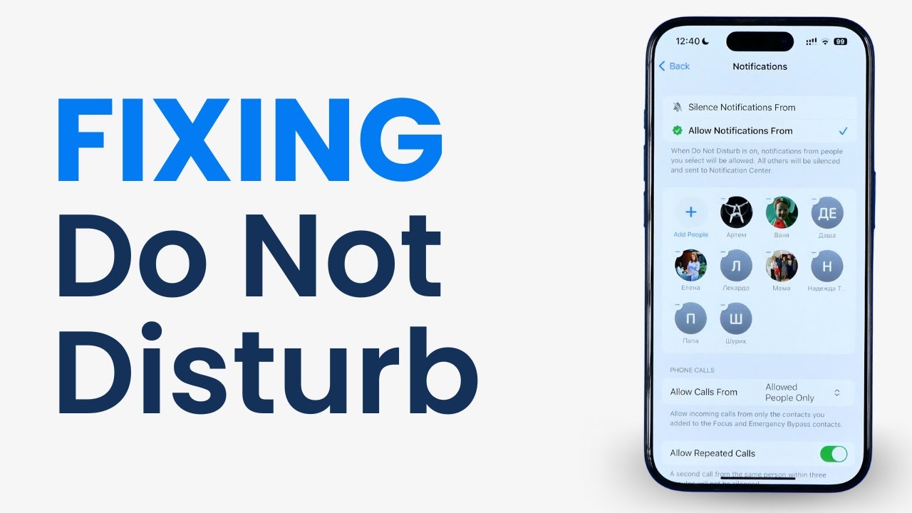 How to Fix If Keep Getting Calls on Do Not Disturb Mode on iPhone - YouTube