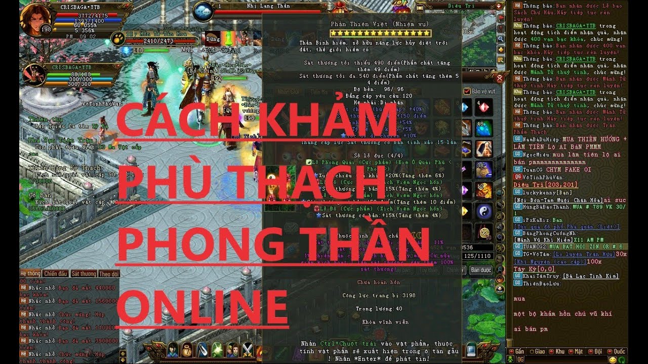 KHẢM HỒN CHÚ VÀ PHÙ THẠCH - PHONG THẦN ONLINE - BAGA - YouTube