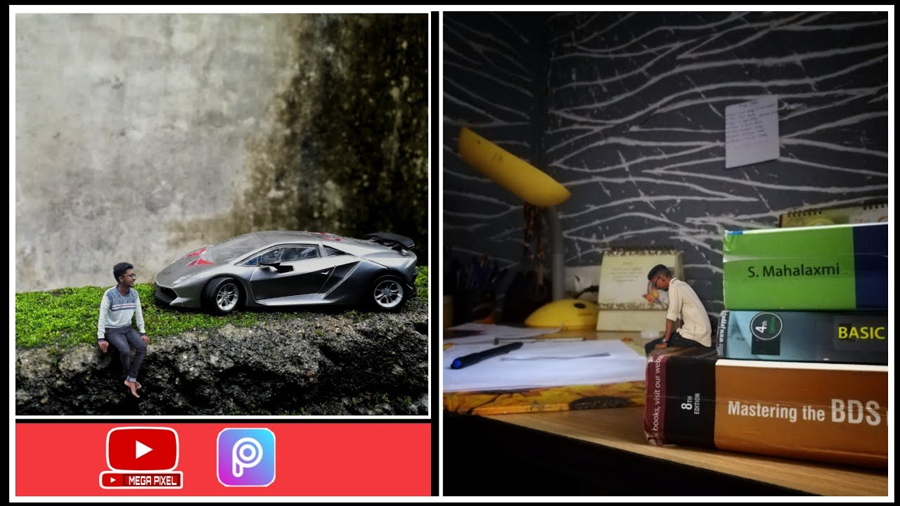 MINIATURE editing | Easy method | Picsart tutorial - YouTube