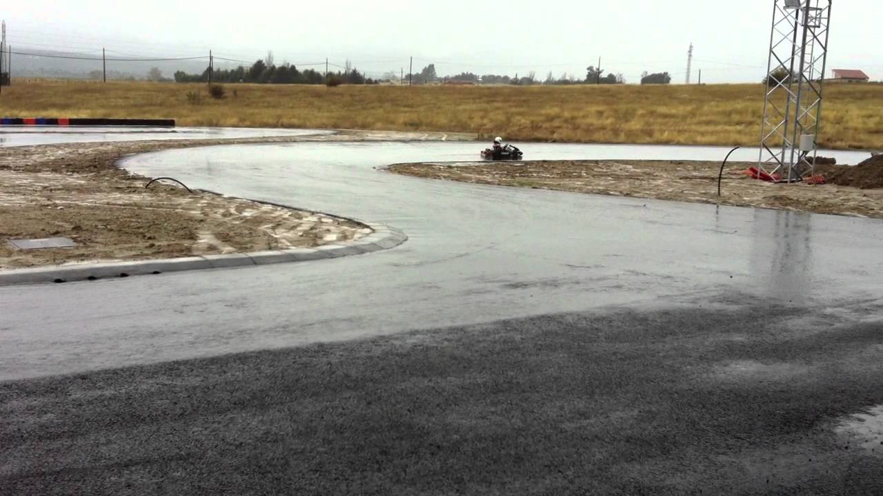 Karting Angel Burgueño Wet track, rain tires (Haase Rotax MiniMax) Part ...